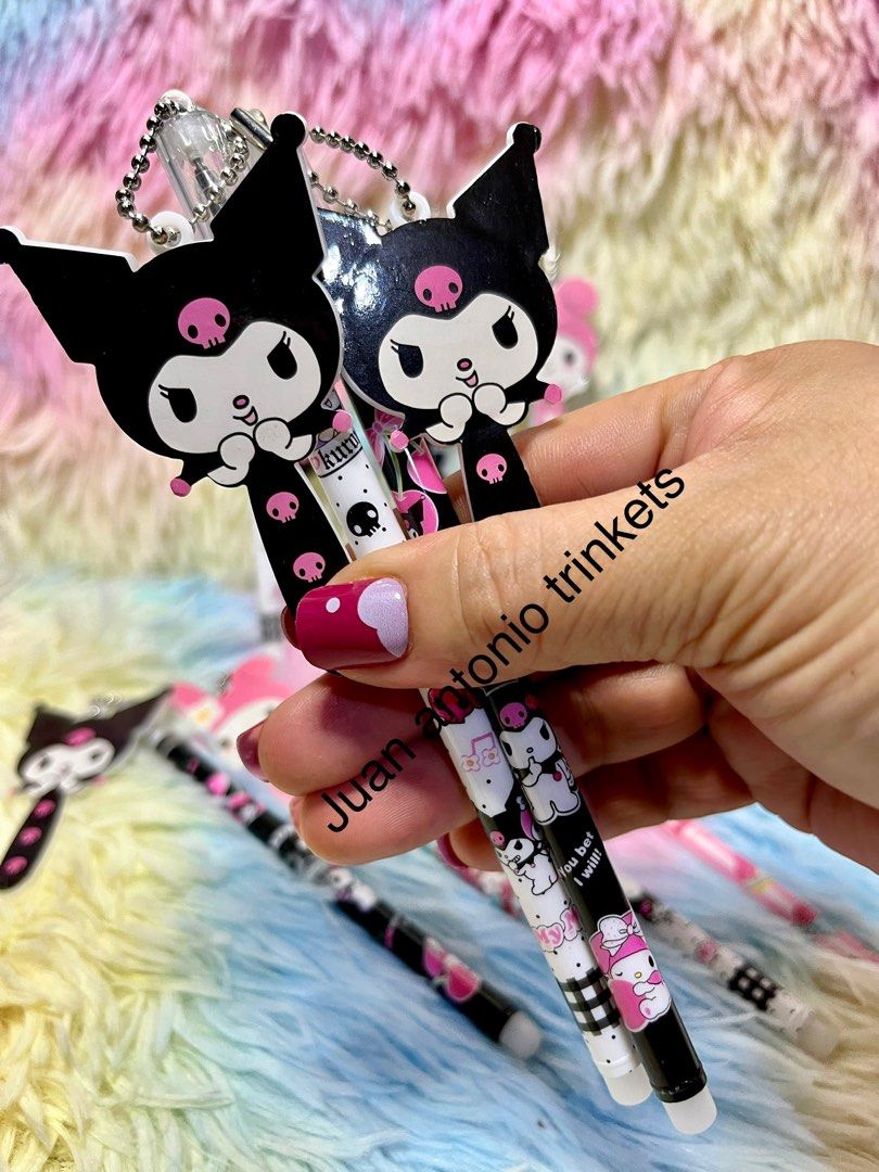Erasable Gel Pen cartoon character Mirror Keychain Friction pen on ...