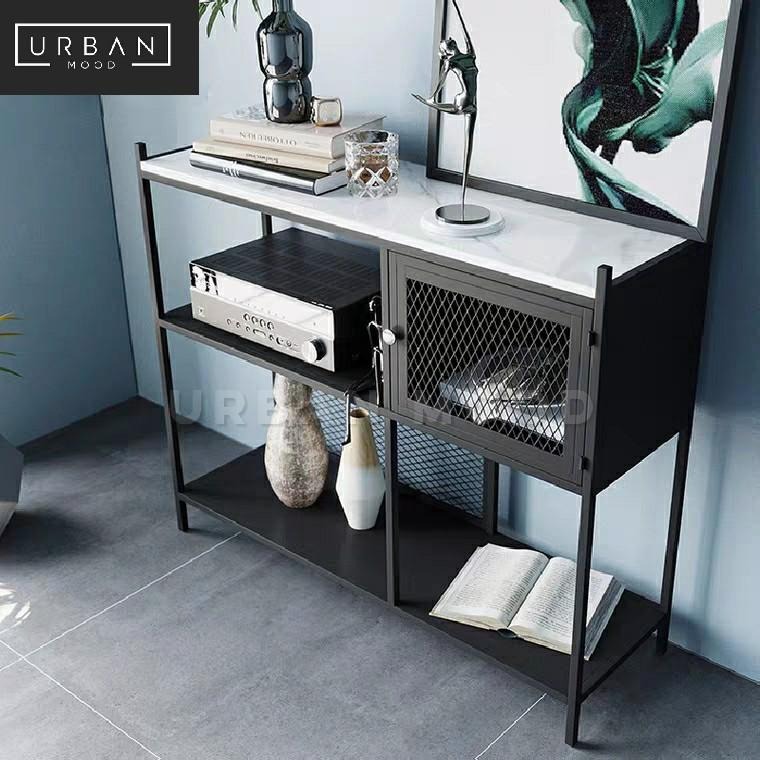 ESCO Modern Marble Display Cabinet, Furniture & Home Living, Furniture ...