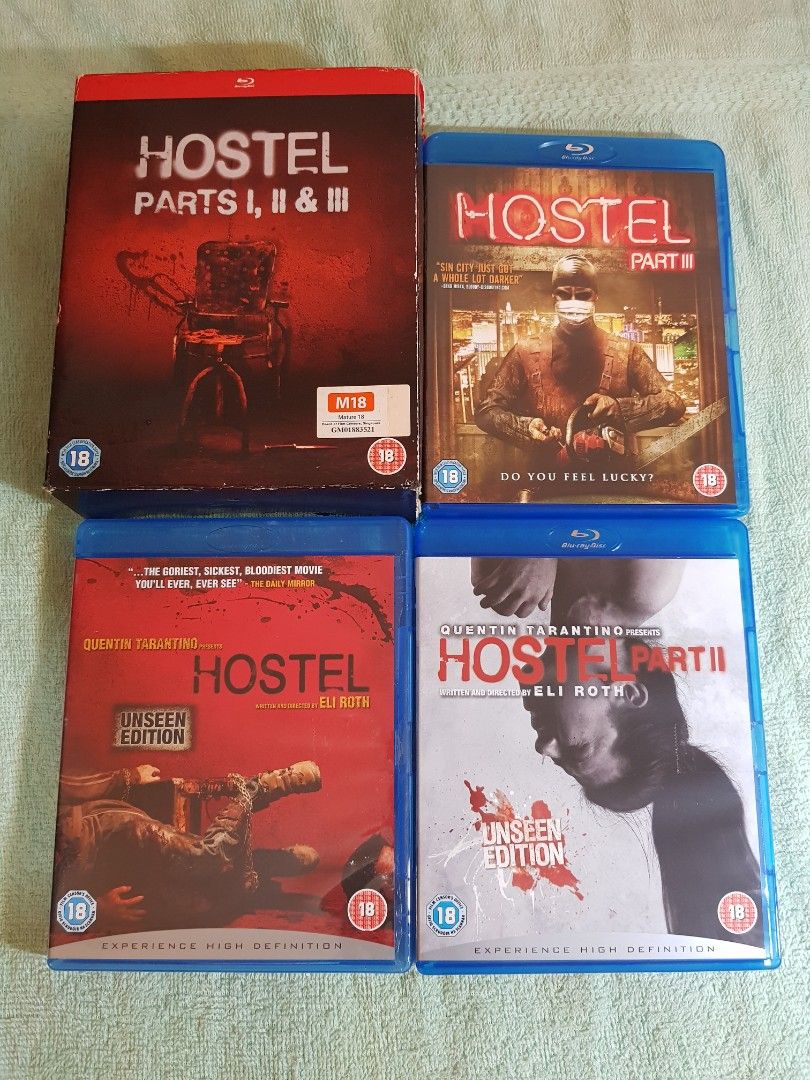 Explicit Torture Region A HOSTEL PARTS I, II & III 1st Press Original ...