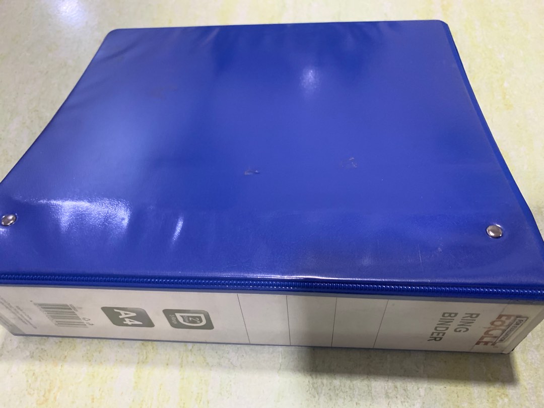 File organizer blue ring binder on Carousell
