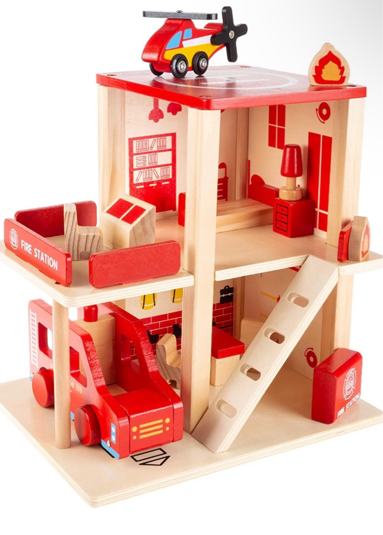 Fire station playhouse, Hobbies & Toys, Toys & Games on Carousell