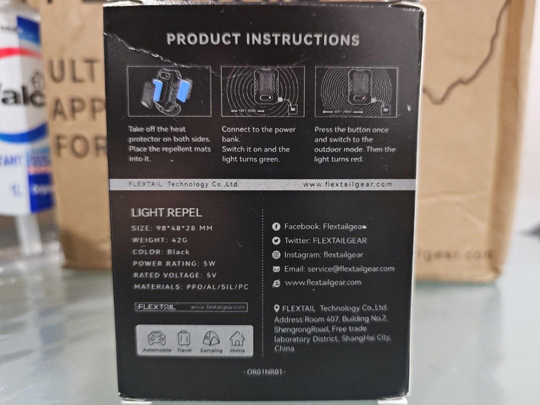 Flextail Light Repel Mosquito Repellent + FREE 10 pad, Sports Equipment ...