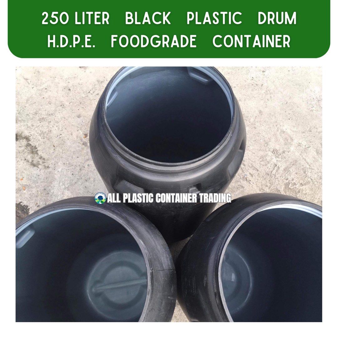 Foodgrade Plastic Drum Open Head with Thread Type Lock HDPE 250 liter Barrel, Commercial ...