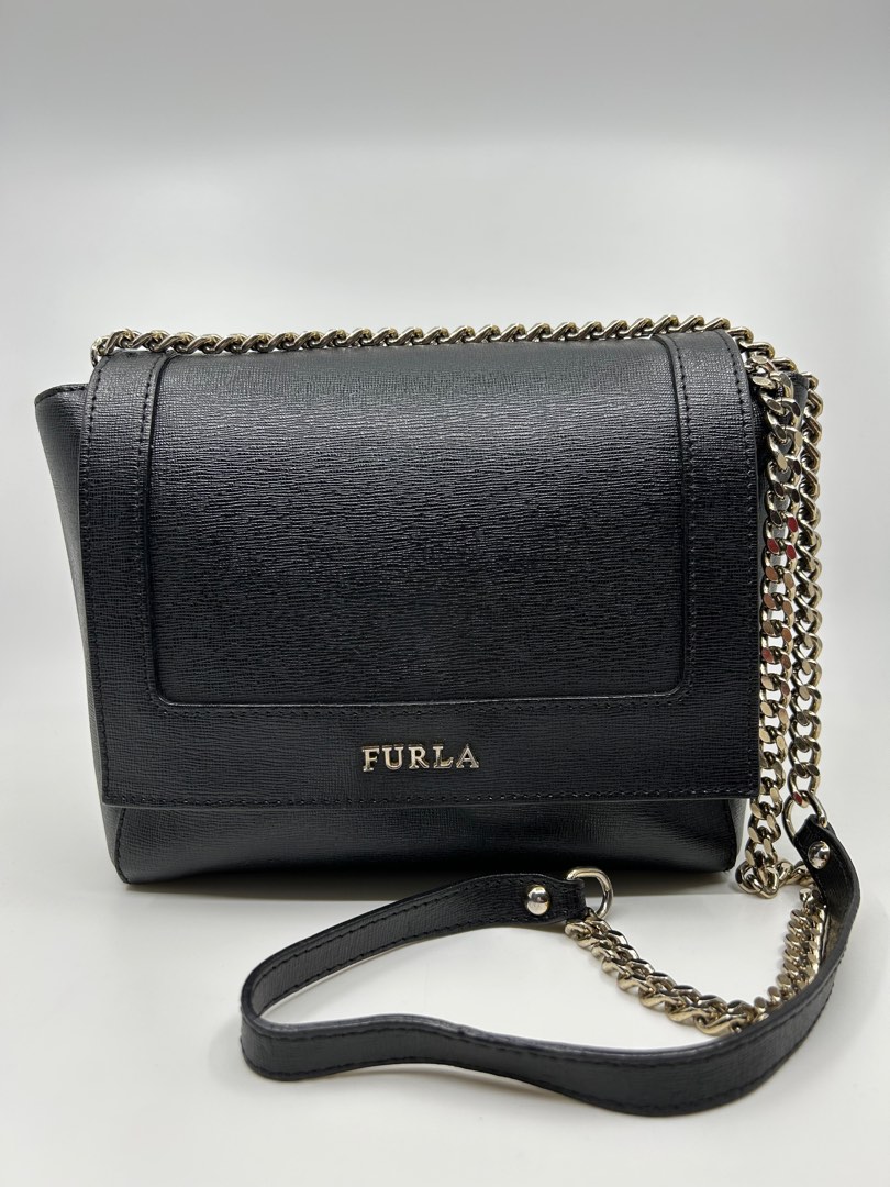 Furla Sling Bag Saffiano Leather, Women's Fashion, Bags & Wallets ...