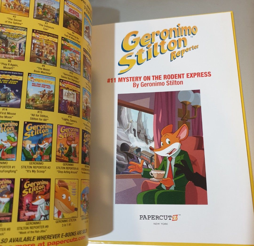 Geronimo Stilton Reporter #11: Intrigue on the Rodent Express, Hobbies ...