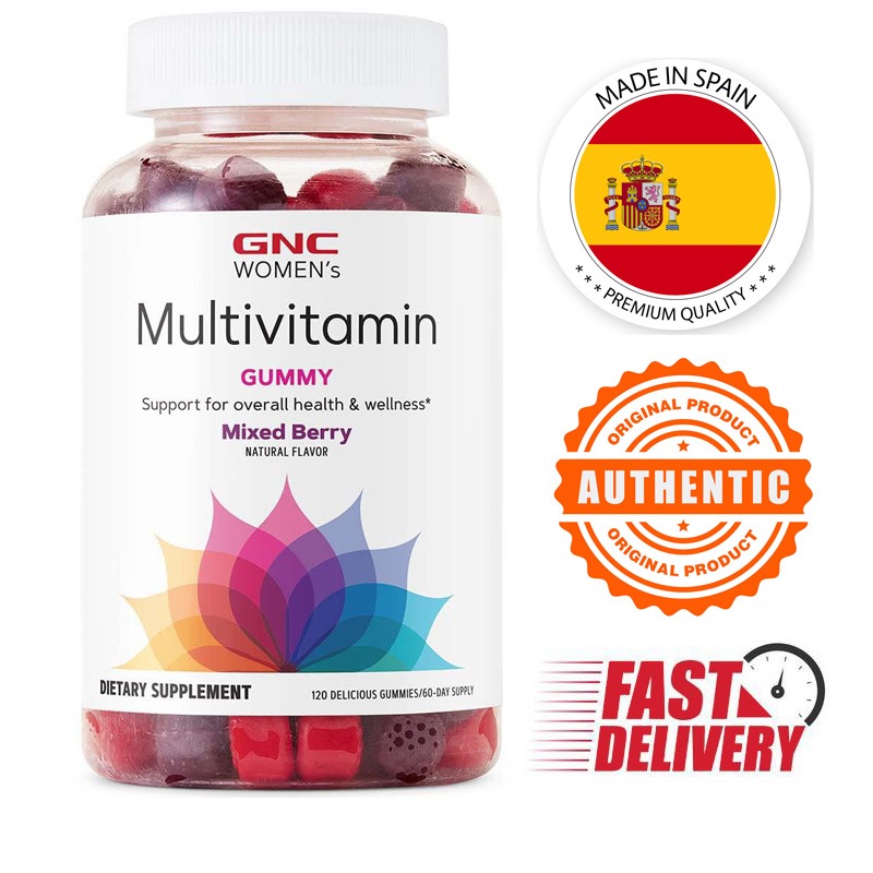 GNC Women's Multivitamin Gummy Supplement | Daily Vitamin | Mixed Berry ...