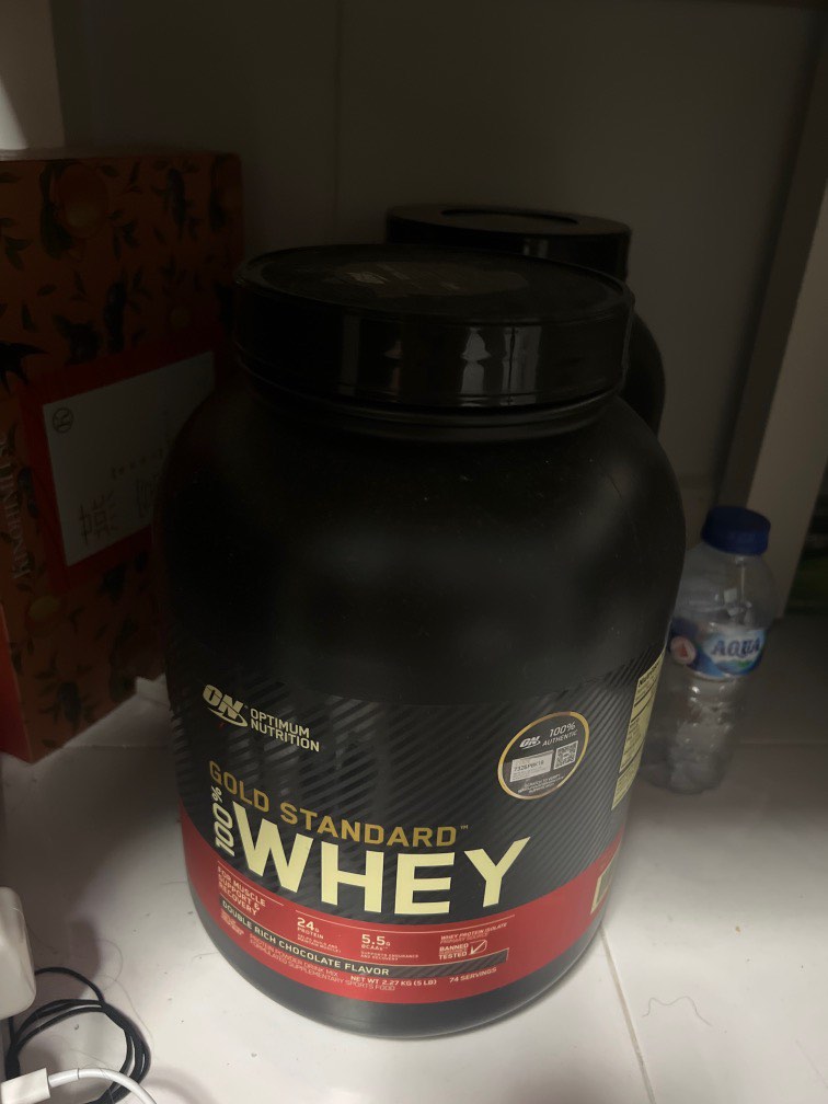 Gold Standard Whey protein, Health & Nutrition, Health Supplements ...