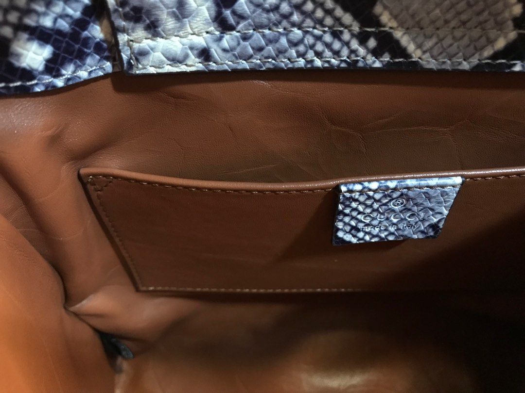 Gucci Diana Snake skin tote bag on Carousell