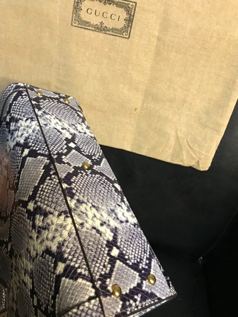 Gucci Diana Snake skin tote bag on Carousell