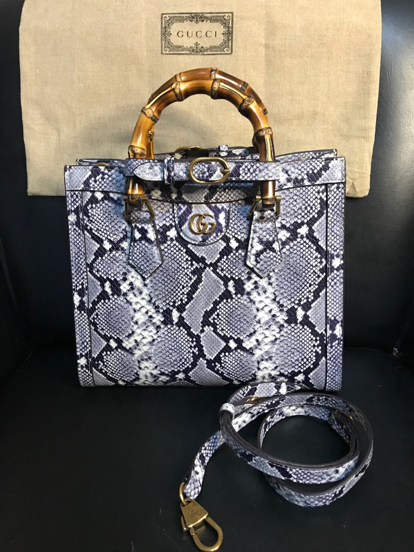 Gucci Diana Snake skin tote bag on Carousell