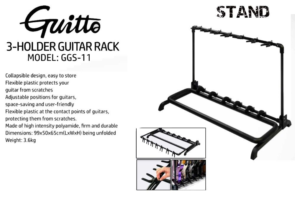 Guitto Guitar Rack Holder, Hobbies & Toys, Music & Media, Music Accessories on Carousell