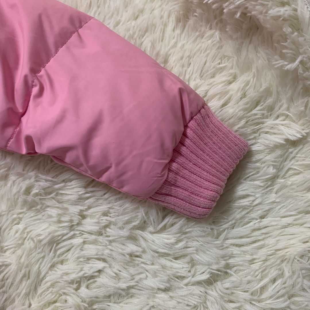 Hallmark Pink Bubble Jacket with detachable hood, Babies & Kids, Babies ...