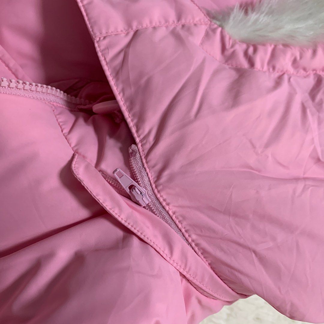 Hallmark Pink Bubble Jacket with detachable hood, Babies & Kids, Babies ...