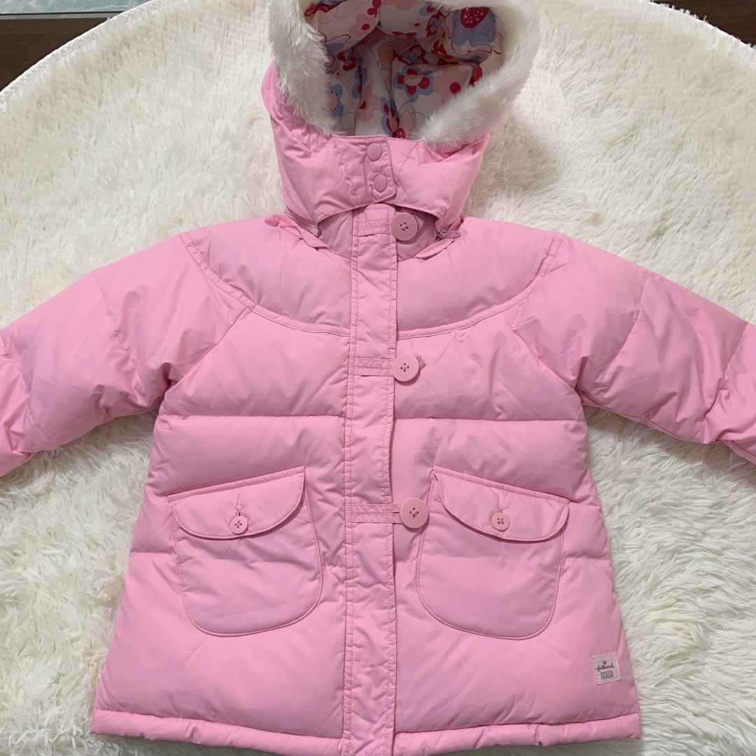 Hallmark Pink Bubble Jacket with detachable hood, Babies & Kids, Babies ...