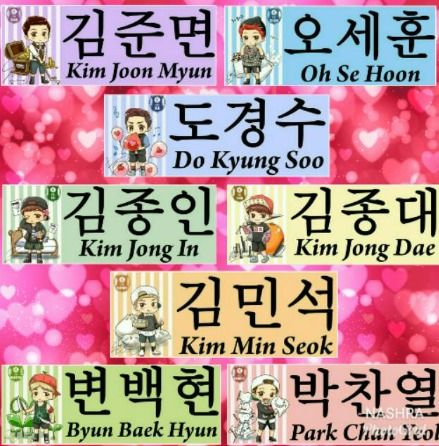 Hand Banner KPOP EXO chibi KOREA, K-Wave di Carousell