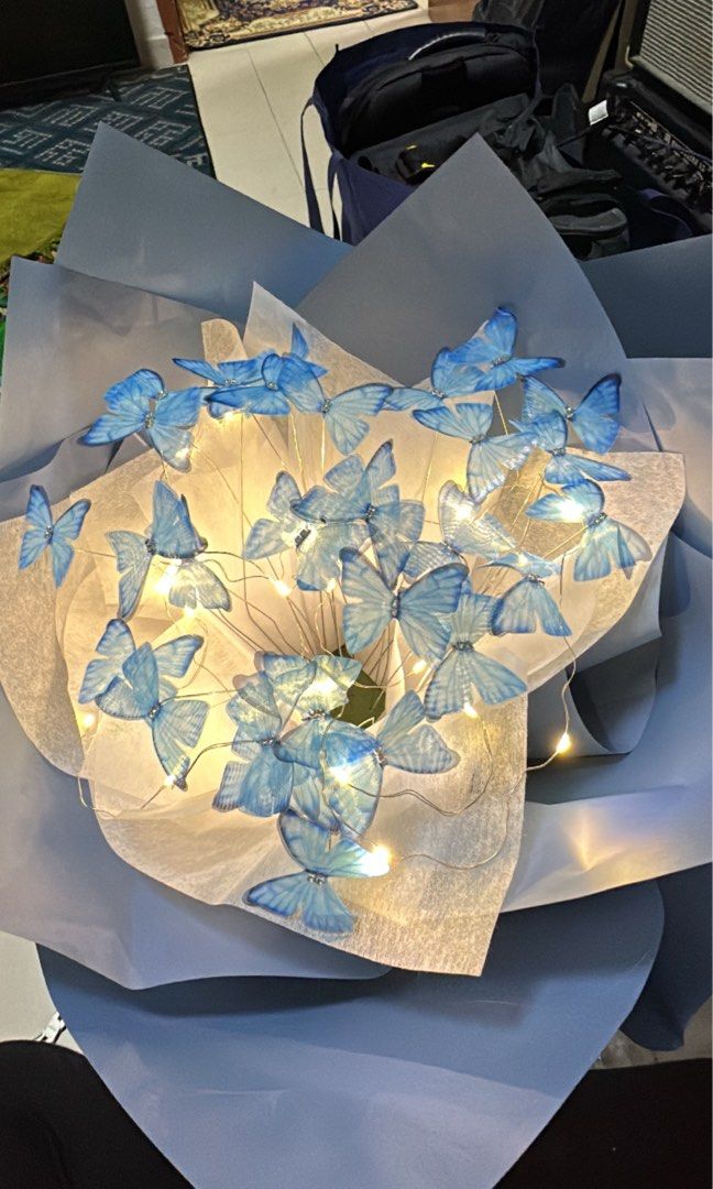 Handmade butterfly bouquet, Hobbies & Toys, Stationery & Craft, Flowers ...
