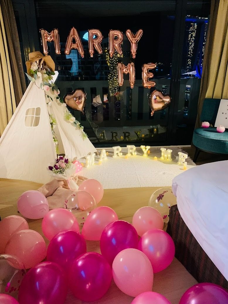 Hotel anniversary set up, special event moments, Set up with ...