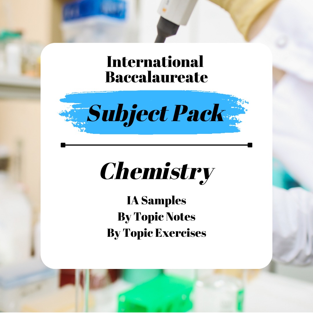 IB Chemistry By Topic Notes Exercises IA Samples, 興趣及遊戲, 書本 & 文具, 教科書 ...