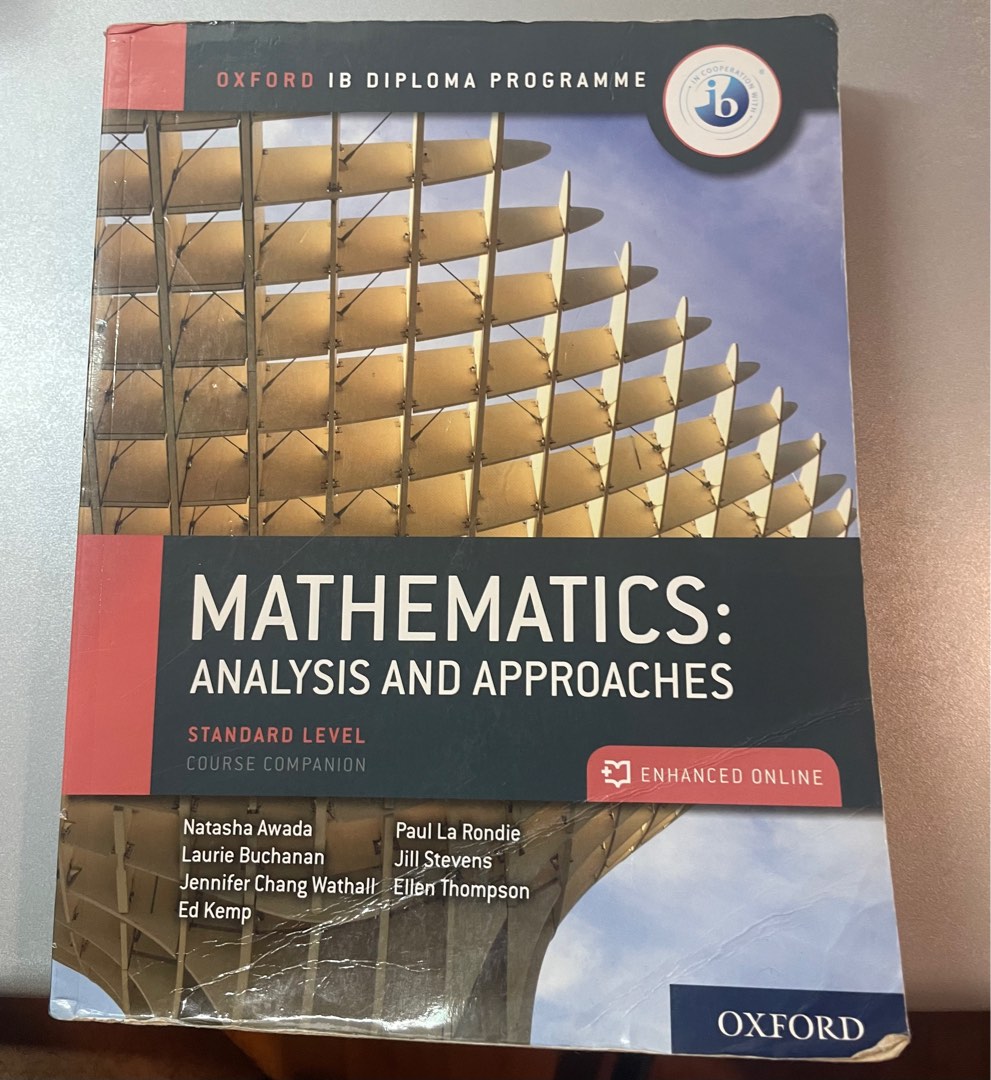 IB Mathematics Analysis and Approaches Textbook, Hobbies & Toys, Books ...