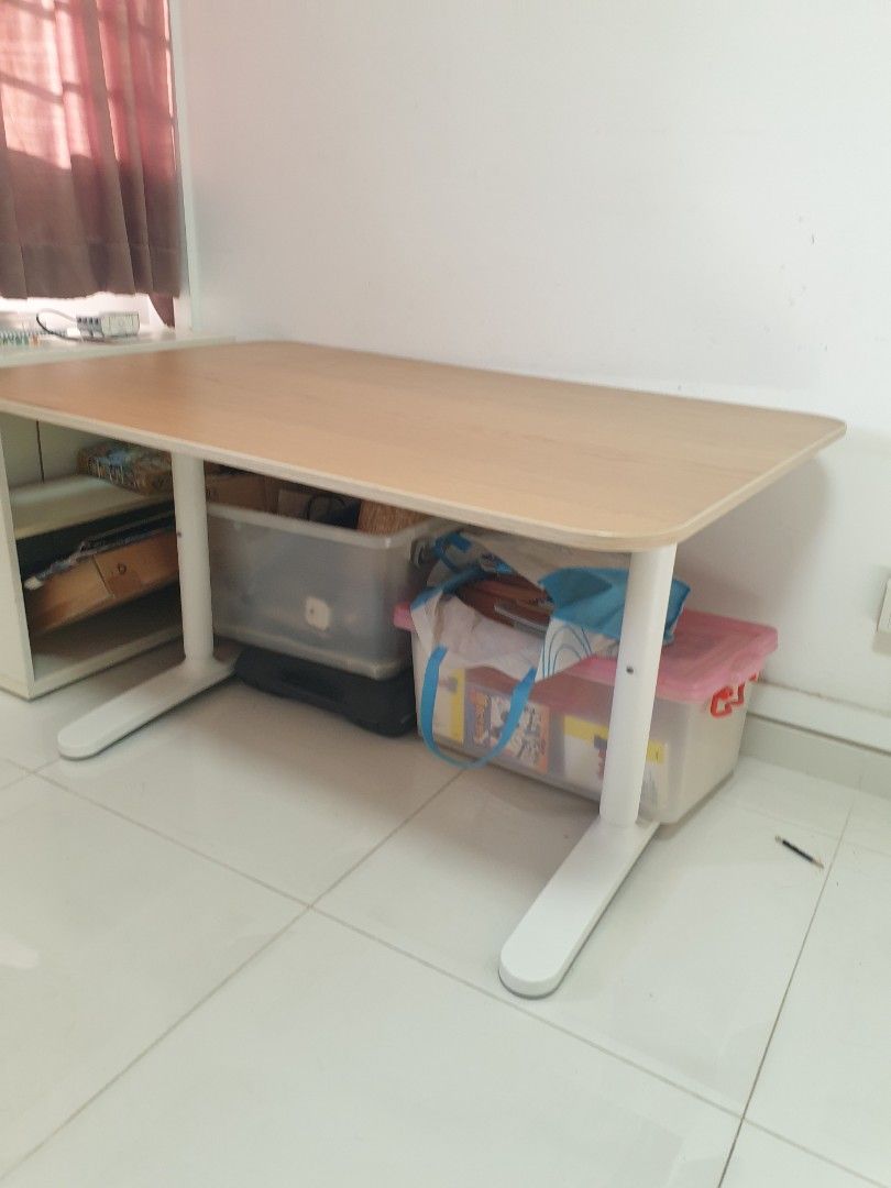 IKEA BEKANT Study Table, Furniture & Home Living, Furniture, Tables ...