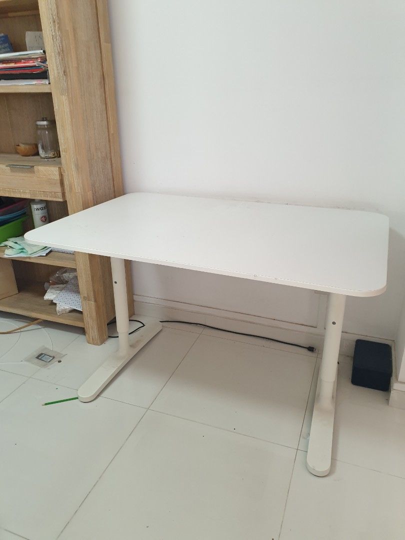 IKEA BEKANT Study Table, Furniture & Home Living, Furniture, Tables ...