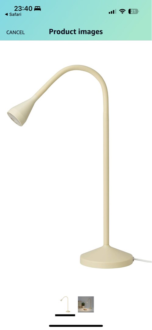IKEA NAVLINGE LED Table Lamp, Furniture & Home Living, Lighting & Fans ...
