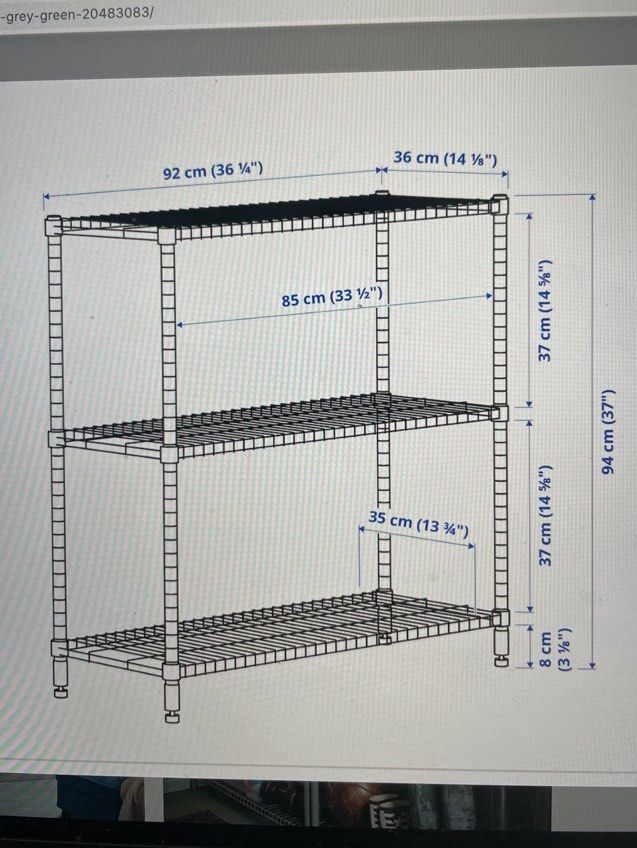 IKEA Omar shelving unit, Furniture & Home Living, Furniture, Shelves ...