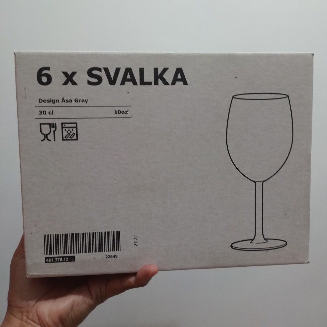 Ikea Svalka Wine Glass, Furniture & Home Living, Kitchenware ...