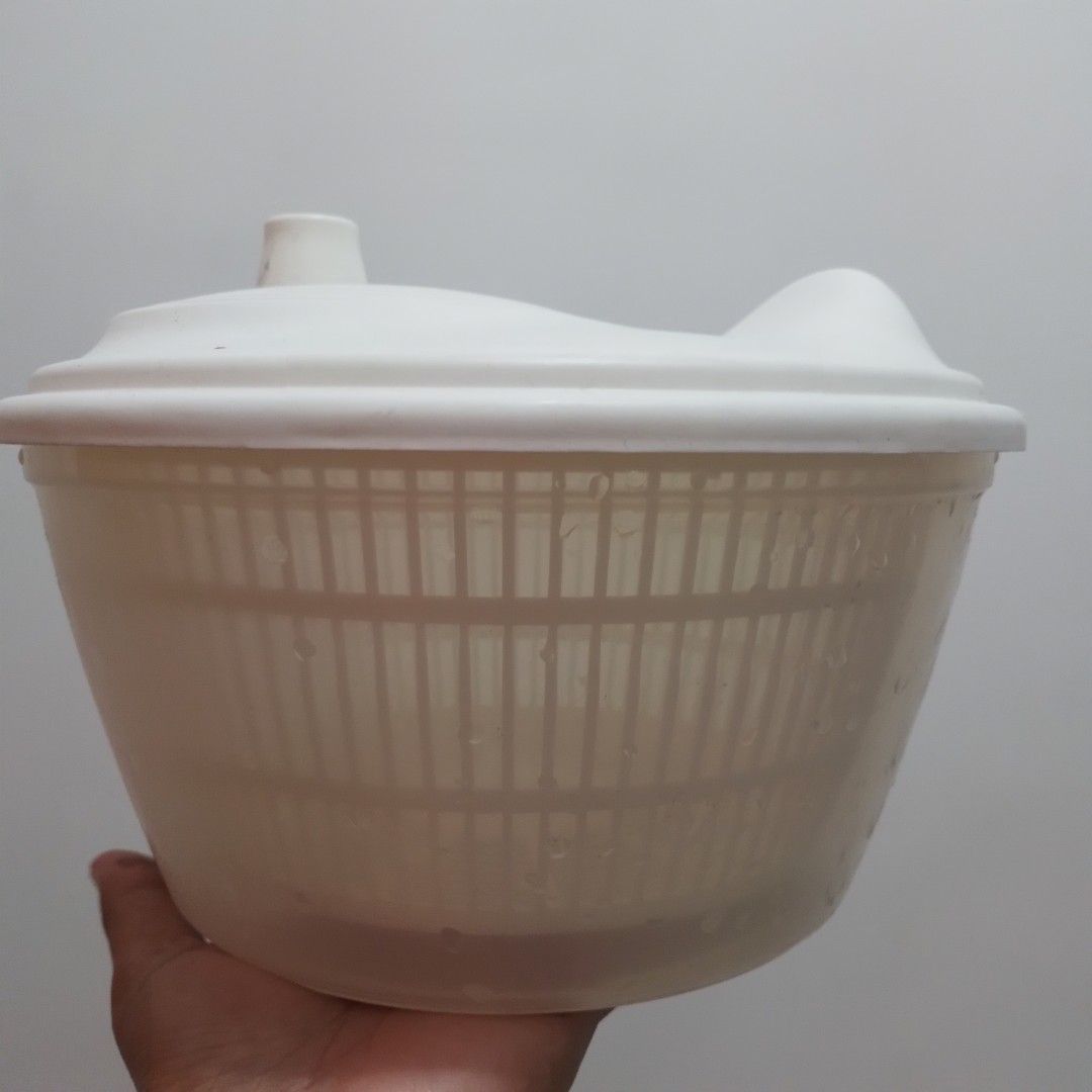 Ikea Tokig White Salad Spinner on Carousell