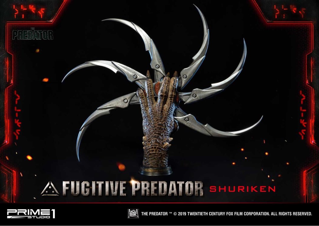 IN STOCK‼️Prime 1 Studio Fugitive Predator Shuriken 1:1 Scale Life Size ...