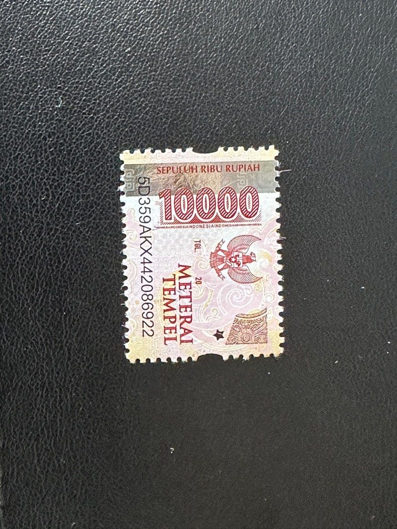 Indo materia / meterai tempel 10000, Hobbies & Toys, Memorabilia ...