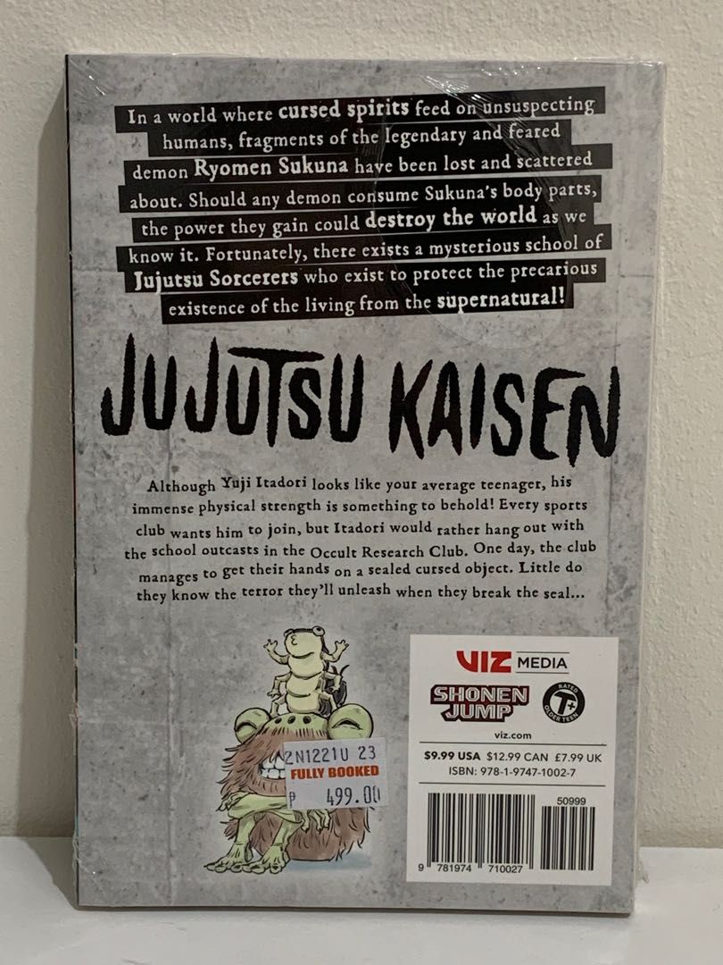 JJK Jujutsu Kaisen Manga Vol. 1, Hobbies & Toys, Books & Magazines ...