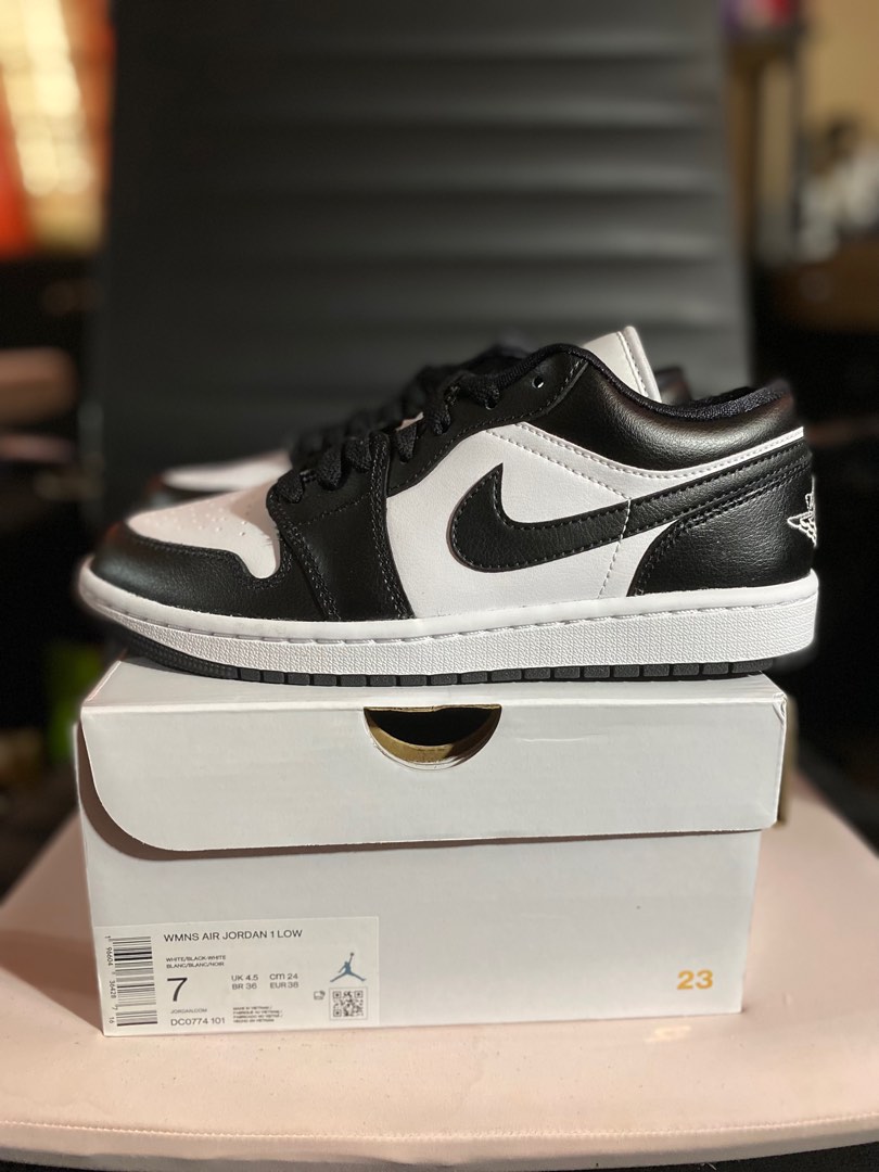 Jordan 1 Low Panda, Women's Fashion, Footwear, Sneakers on Carousell