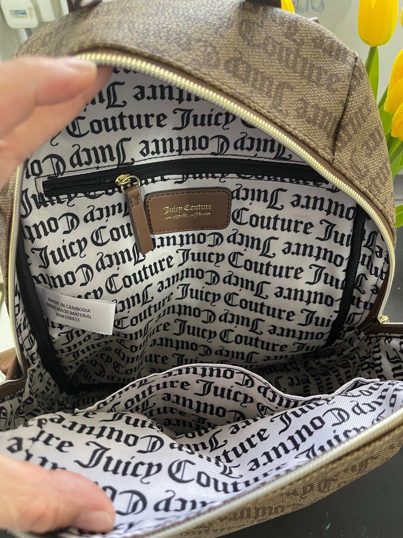 JUICY COUTURE BACKPACK NEGOTIABLE, Women's Fashion, Bags & Wallets ...