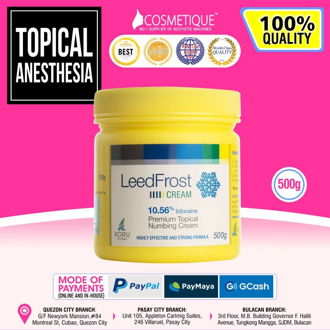Leed Frost Topical Numbing Cream 500g, Beauty & Personal Care, Face ...