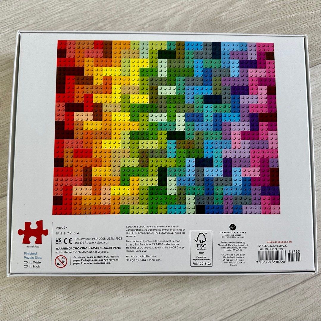 Lego Rainbow Bricks Puzzle (1000 pieces), Hobbies & Toys, Toys & Games ...