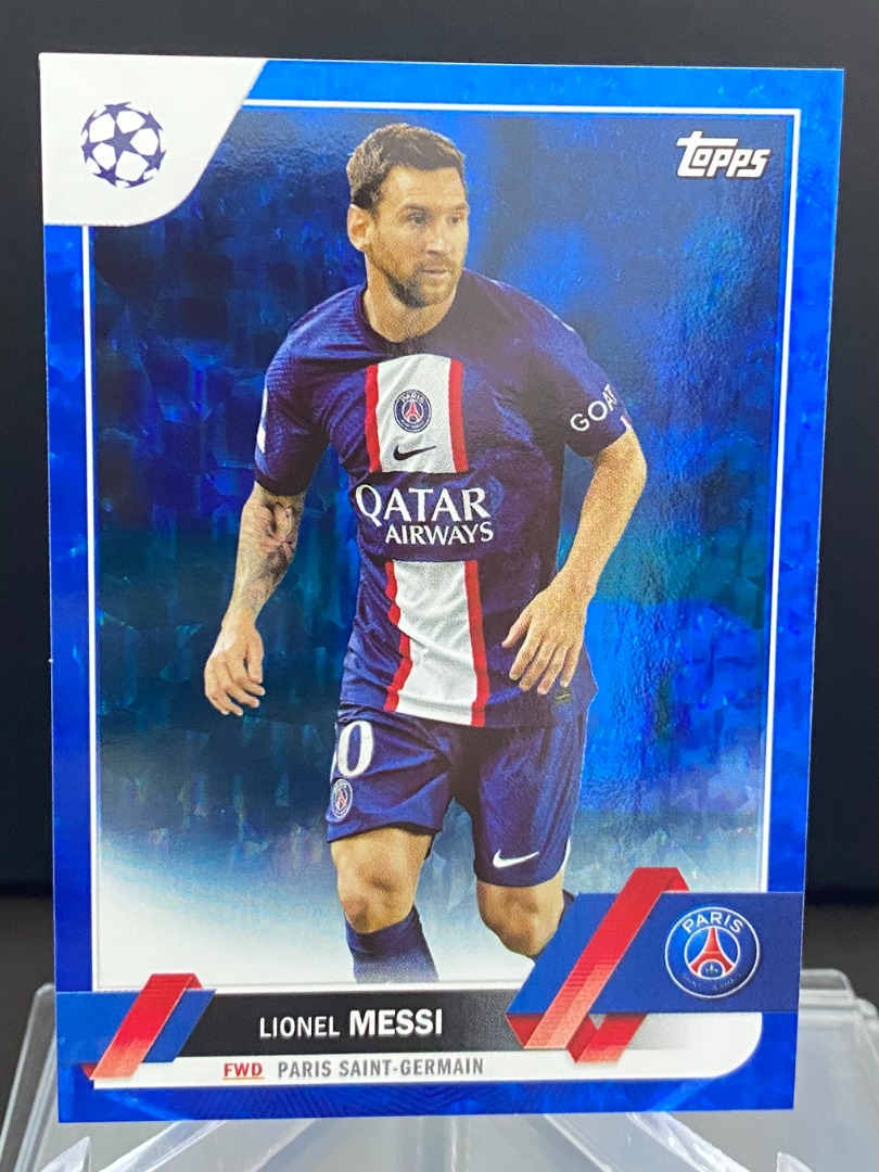 Lionel Messi /99 2022-23 Topps UCC Flagship PSG #1, Hobbies & Toys ...