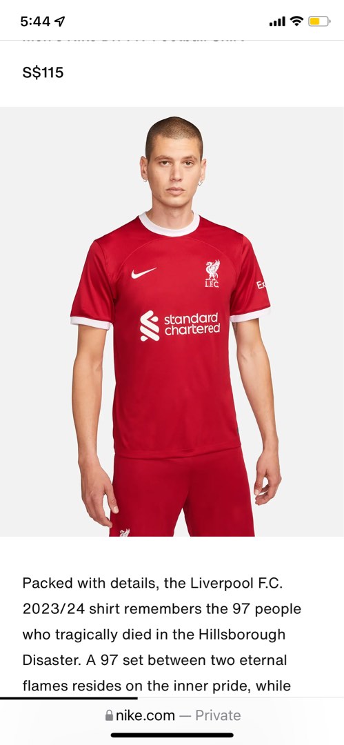 Liverpool 23/24 Home Kit XXL Unused., Sports Equipment, Sports & Games ...