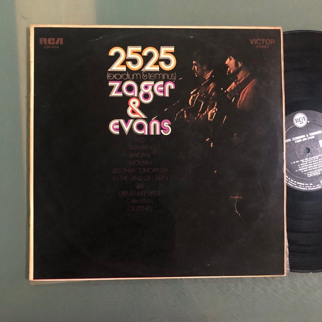 Lp - Zager & Evans (In the Year 2525), Hobbies & Toys, Music & Media ...