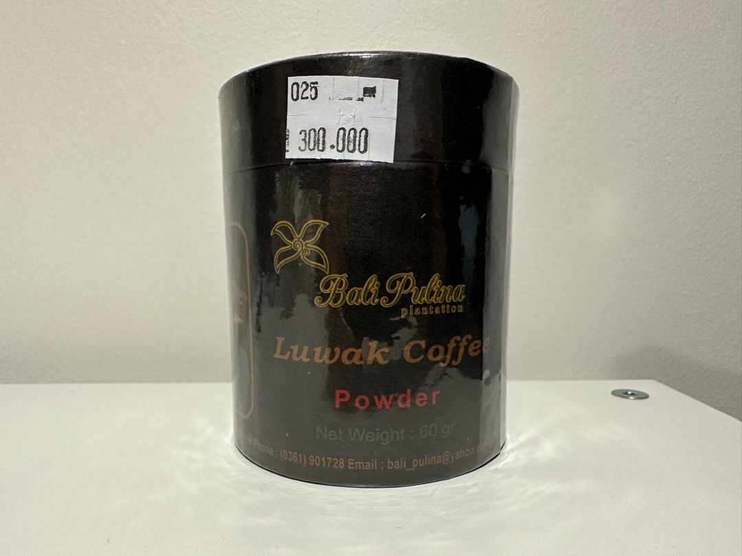 Luwak Coffee Powder Bali Pulina, Food & Drinks, Beverages on Carousell