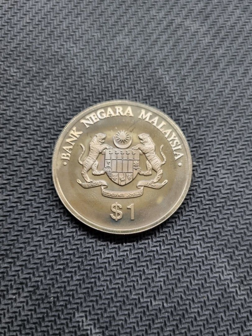 Malaysia 1990 proof 1 ringgit coin, Hobbies & Toys, Memorabilia ...