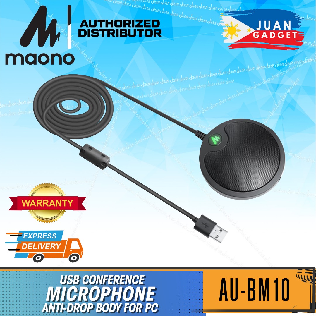 Maono AU-BM10 BM10 USB Conference Computer Microphone Metal Boundary Desktop Mic Omni ...