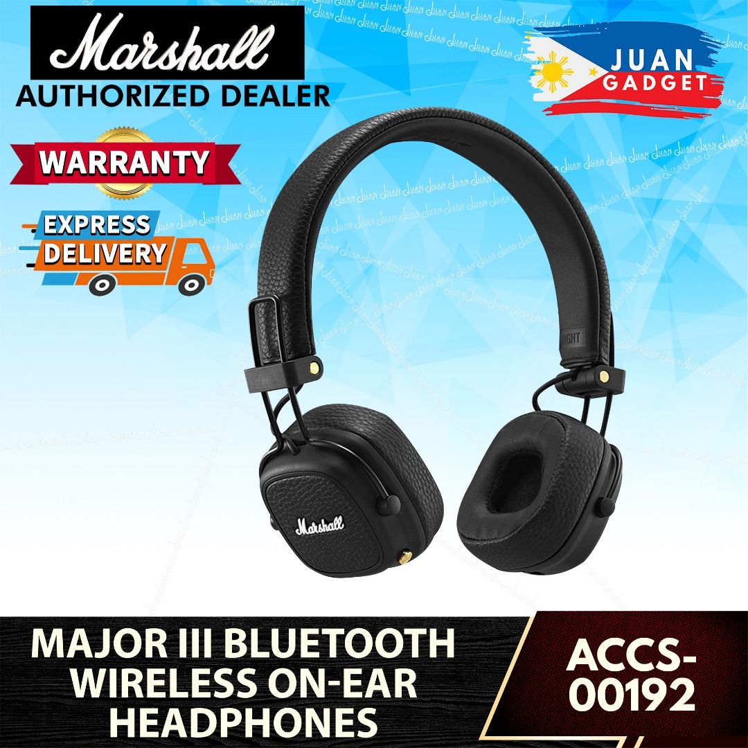 Marshall Major III Bluetooth Headphones (Black Vinyl) | JG Superstore ...