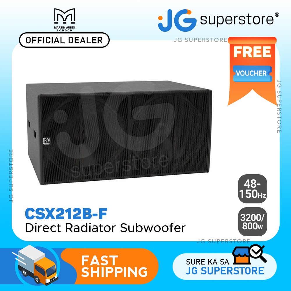 Martin Audio 3200W/800W Compact Direct Radiator Subwoofer with ...