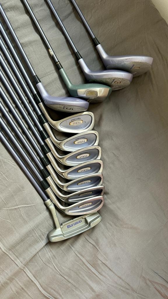 Maruman Feria Ladies complete Golf set (12 Clubs) with bag and ...