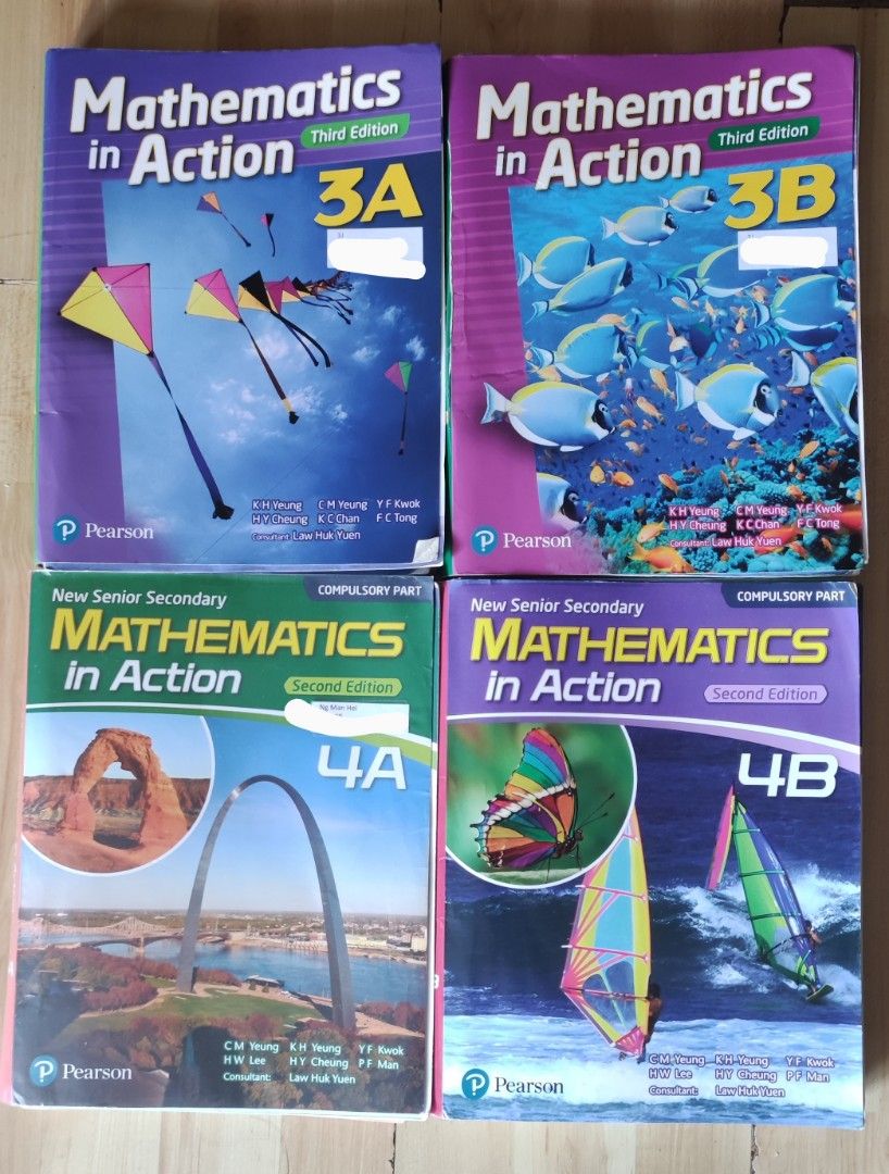 Mathematics In Action 3A,3B,4A,4B, 興趣及遊戲, 書本 & 文具, 教科書 - Carousell