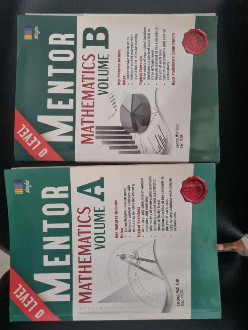 Mentor Math Volume A & B: O-Level text/work book, Hobbies & Toys, Books ...