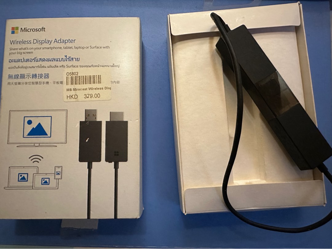 Microsoft Wireless Display Adapter 無線HDMI, 電腦＆科技, 電腦周邊及配件, 電腦線、轉接線及轉換器 ...