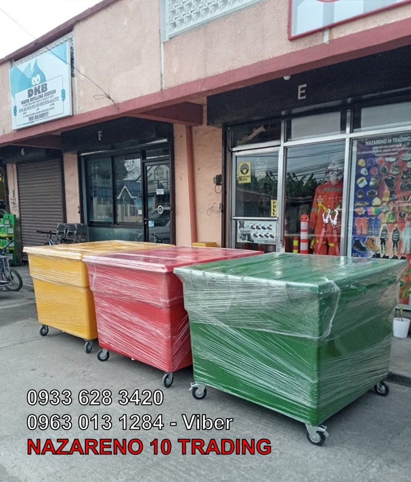 Mobile waste bin big trash bin, Furniture & Home Living, Cleaning ...