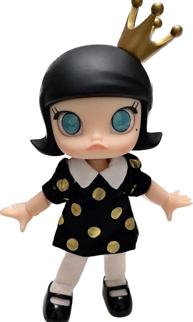 Molly VIP pop mart bjd Barbie 稀有絕版 貴婦黑金 luxury, Chanel 可動 手辦 泡泡瑪特 bjd娃 ...